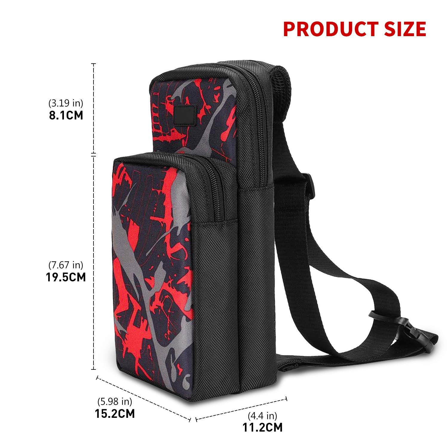 TYEMUI Travel Backpack Bag for Switch/Lite, N-Switch Shoulder Bag, Crossbody Carrying Case for Gaming Accessories