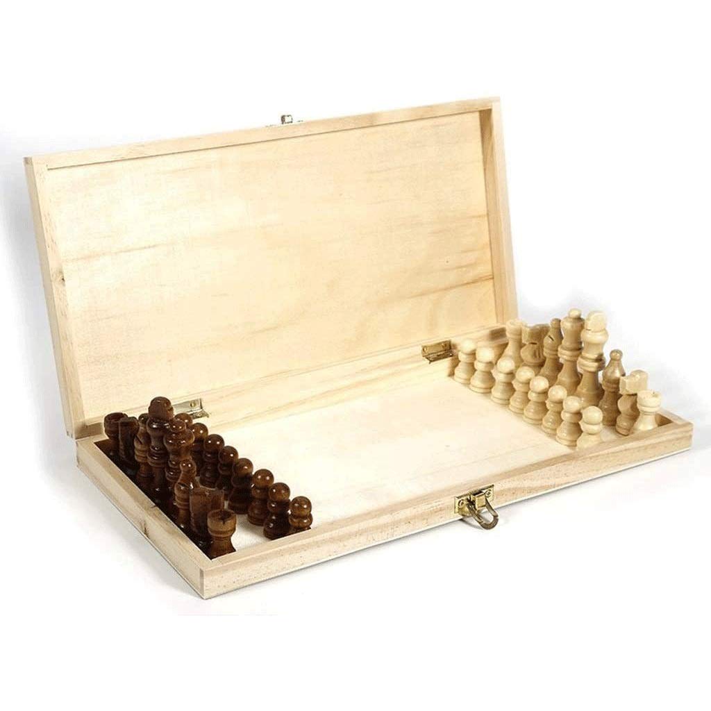 WENLII Upgraded Magnetic Chess Set, Chess Board Game Set, Including Adult Handmade Chess Pieces and Storage Slots (Size : 40 * 40cm)