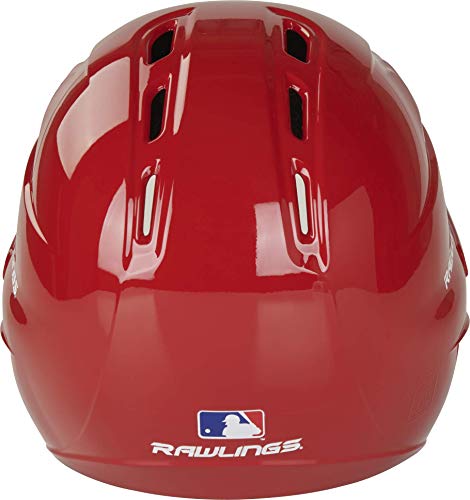 Rawlings | R16 VELO Baseball Batting Helmet | Senior (6 7/8" - 7 5/8") | Scarlet