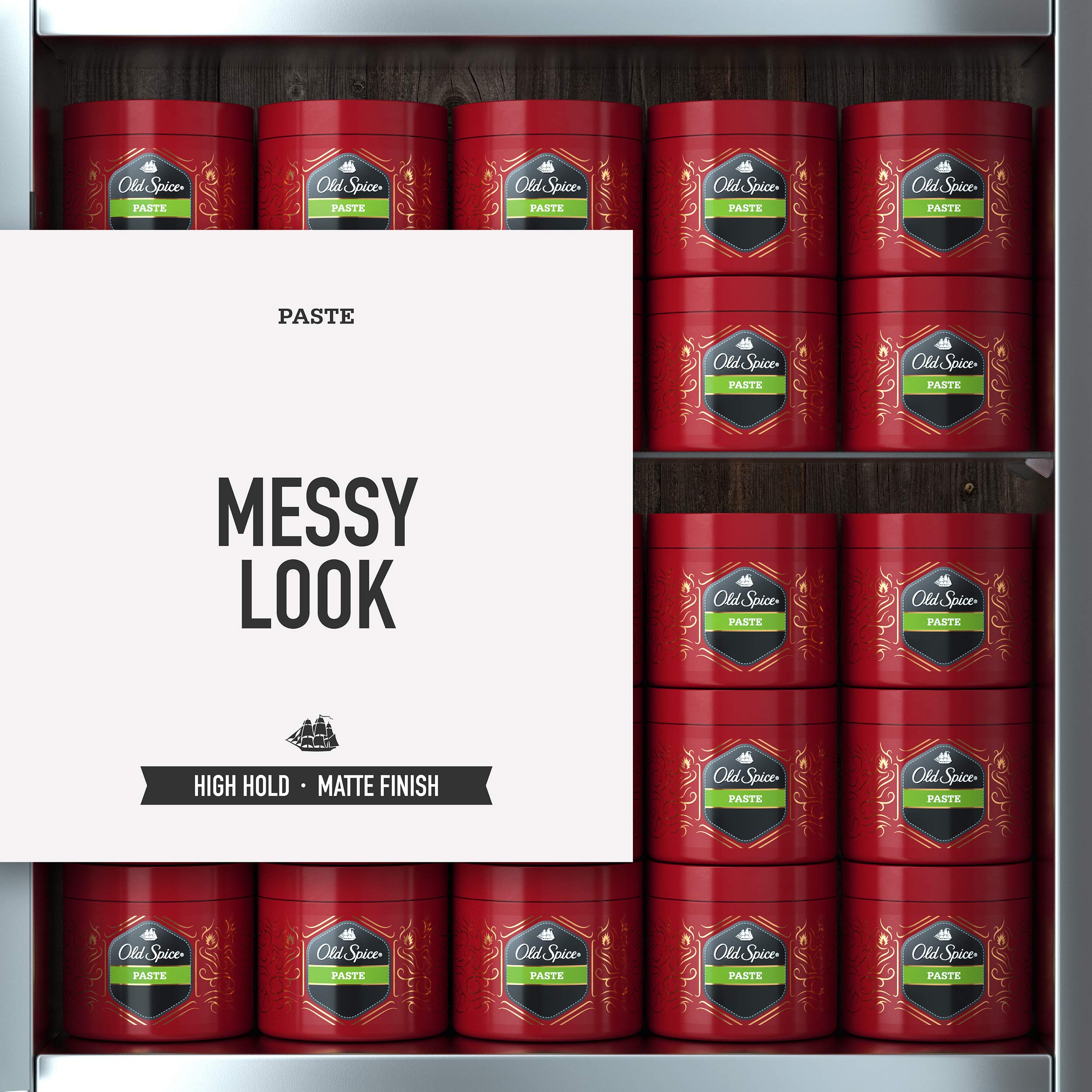 Old Spice Paste, 2.64 oz. – Hair Styling for Men (Pack of 3)