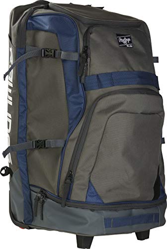Rawlings | R1801 Wheeled Catcher's Backpack | Baseball & Softball | Navy