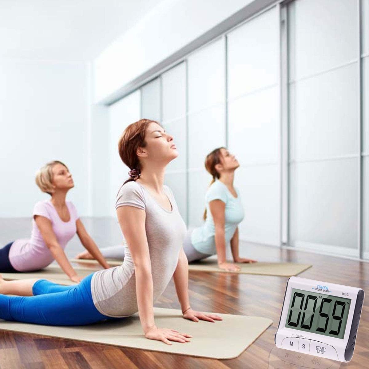 Vosarea DC101 Digital Kitchen Cooking Timer Count Down Up Clock Loud Alarm with Large LCD Display Screen with Battery