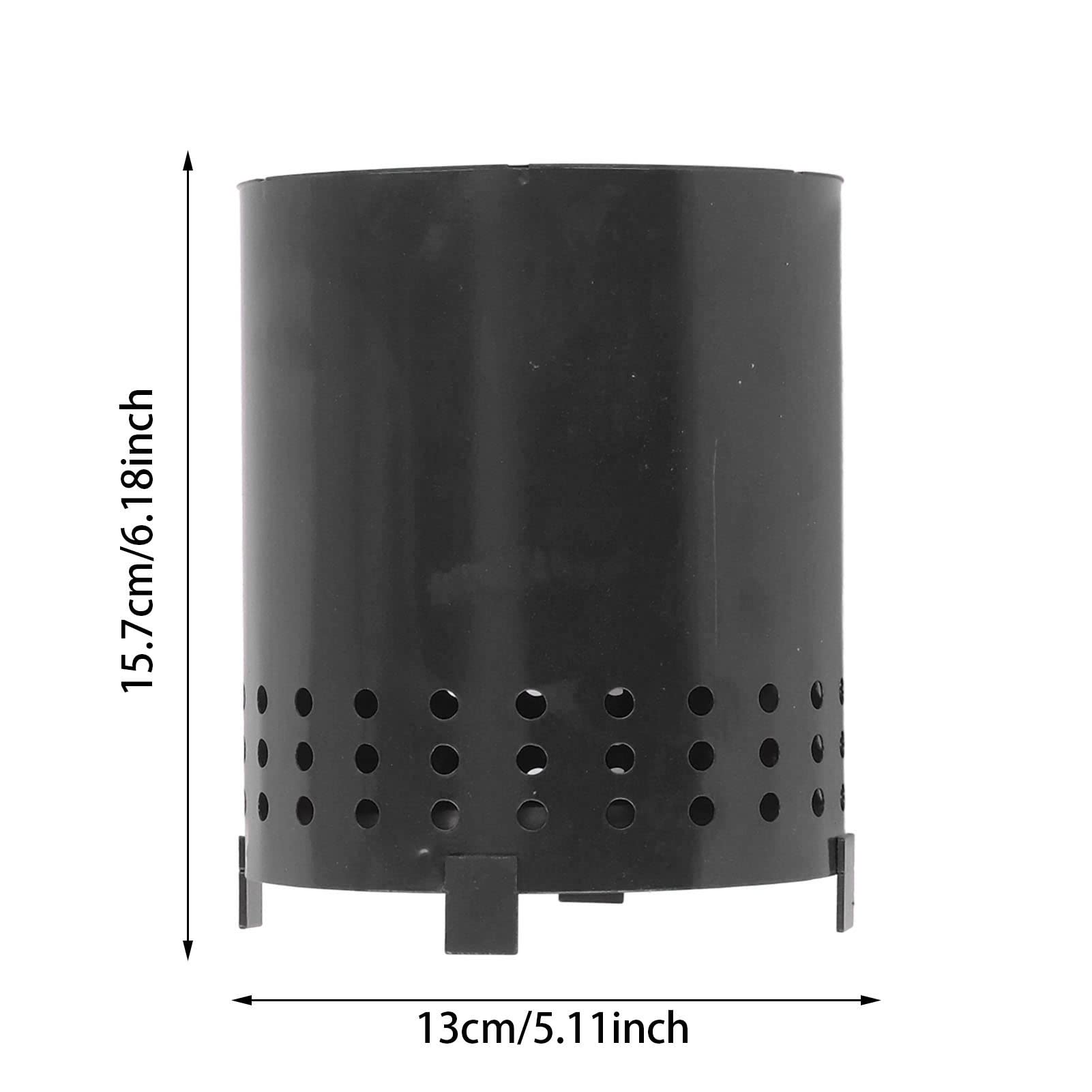 Wood Burning Firepit, Iron Compact Smokeless Tabletop Fire Pit Efficient Heating for Courtyard (Black)