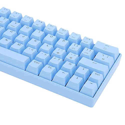 Yoidesu Wireless Mechanical Gaming Keyboard, Blue 64 Keys Wireless RGB Backlight Mechanical Keyboard 3 Modes 2.4G/BT 3.0, 5.0/Type c Wired Gaming Keyboard(Red Switch)