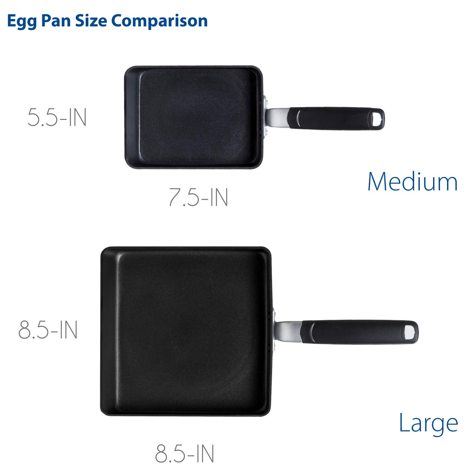 TECHEF - Tamagoyaki Japanese Omelette Pan/Egg Pan Skillet, PFOA-Free, Dishwasher Safe, Induction-Ready, Made in Korea (Black/Large)