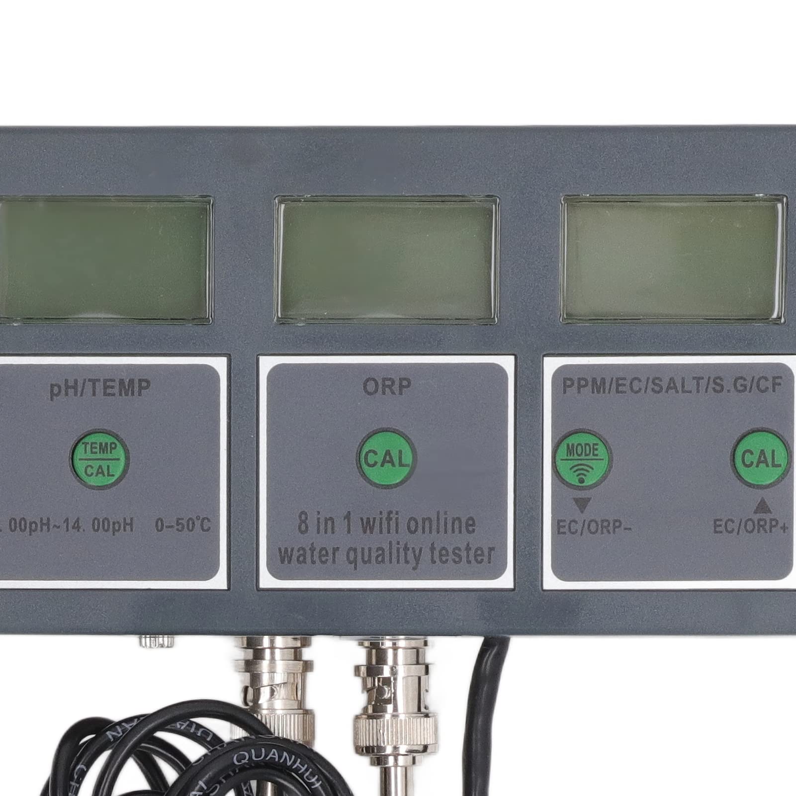 Water Quality Monitor, Wireless Remote Monitoring Multiparameter Water Quality Tester Auto Compensation S.G PH EC Salt ORP TDS CF Temp (US 110V)