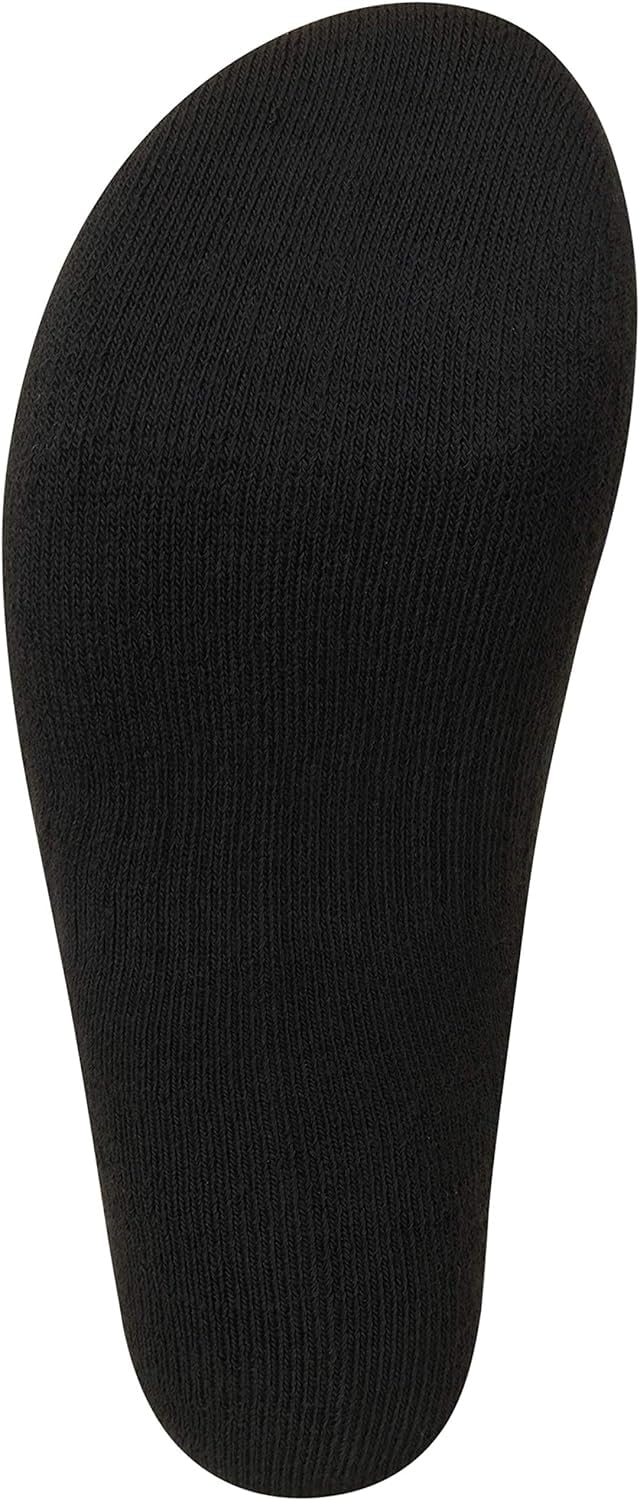 Reebok Men's Athletic Quarter Socks with Cushion Comfort (12 Pack), Size 6-12.5, All Black