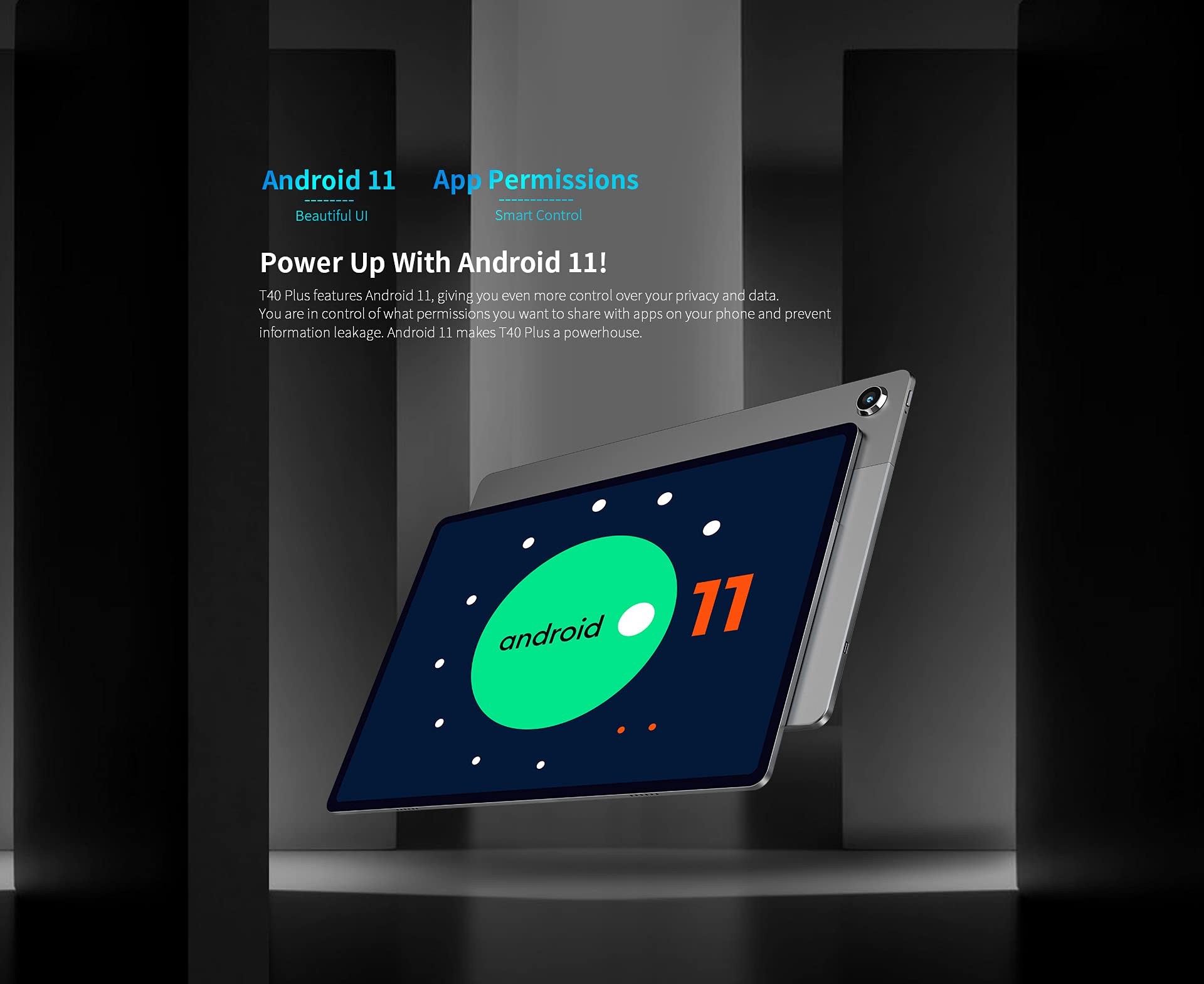 Tablet Computer, TeclastT40 Plus 10.4 Inch Android 11 Tablet 2000×1200 IPS 8GB RAM 128GB ROM Dual 4G Network and Ac Dual-Band WiFi Bluetooth 5.0 (Tablet)