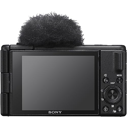 Sony ZV-1 II Vlog Camera with 4K Video & 20.1MP for Content Creators and Vloggers Black ZV-1M2/B Bundle with ACCVC1 Kit Including GP-VPT2BT Tripod/Grip + Deco Gear Case + LED +64GB Card & Accessories