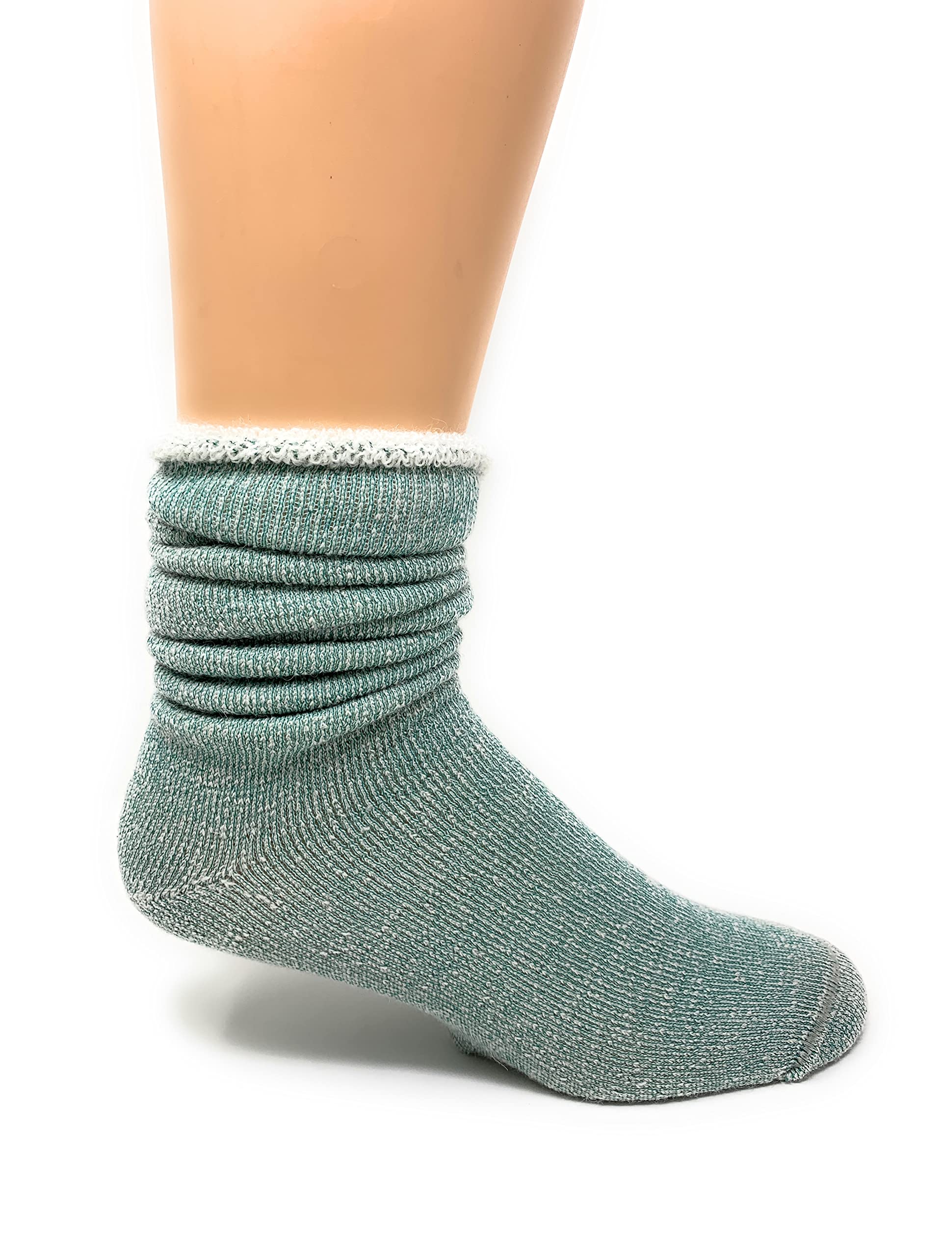 WARRIOR ALPACA SOCKS - Koze Kick Back Terry Lined Pure Alpaca Wool Socks For Men and Women (Medium, Pine Green)