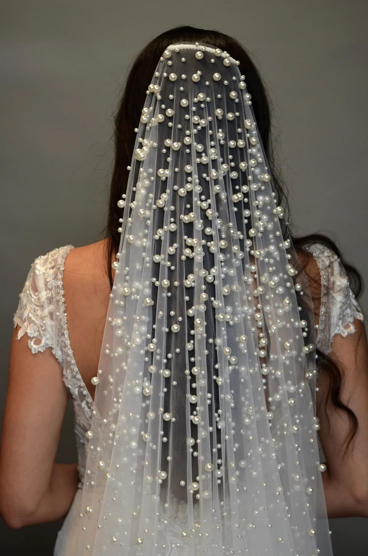 Passat Ivory 1T Long Cathedral Sparkling Rhinestone Cathedral Bridal Veils Crystal Wedding Veils For Brides Gifts 223