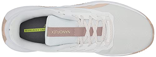 Reebok womens Nanoflex Cross Trainer, White/Soft Ecru/Rose Gold, 8.5 US