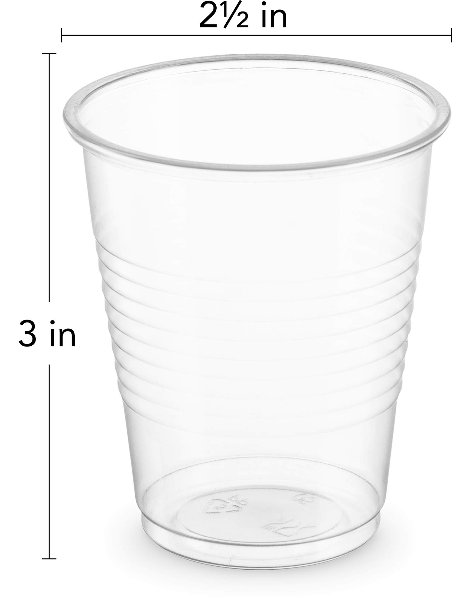 PLASTICPRO plastic Cups 5 oz Disposable Clear Beverage Tumbler (200 Count)