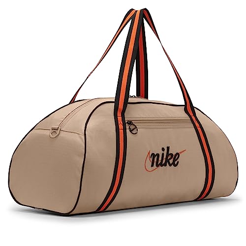 Nike Gym Club Adult Training Bag (24L) (Hemp/Black/Rush Orange)