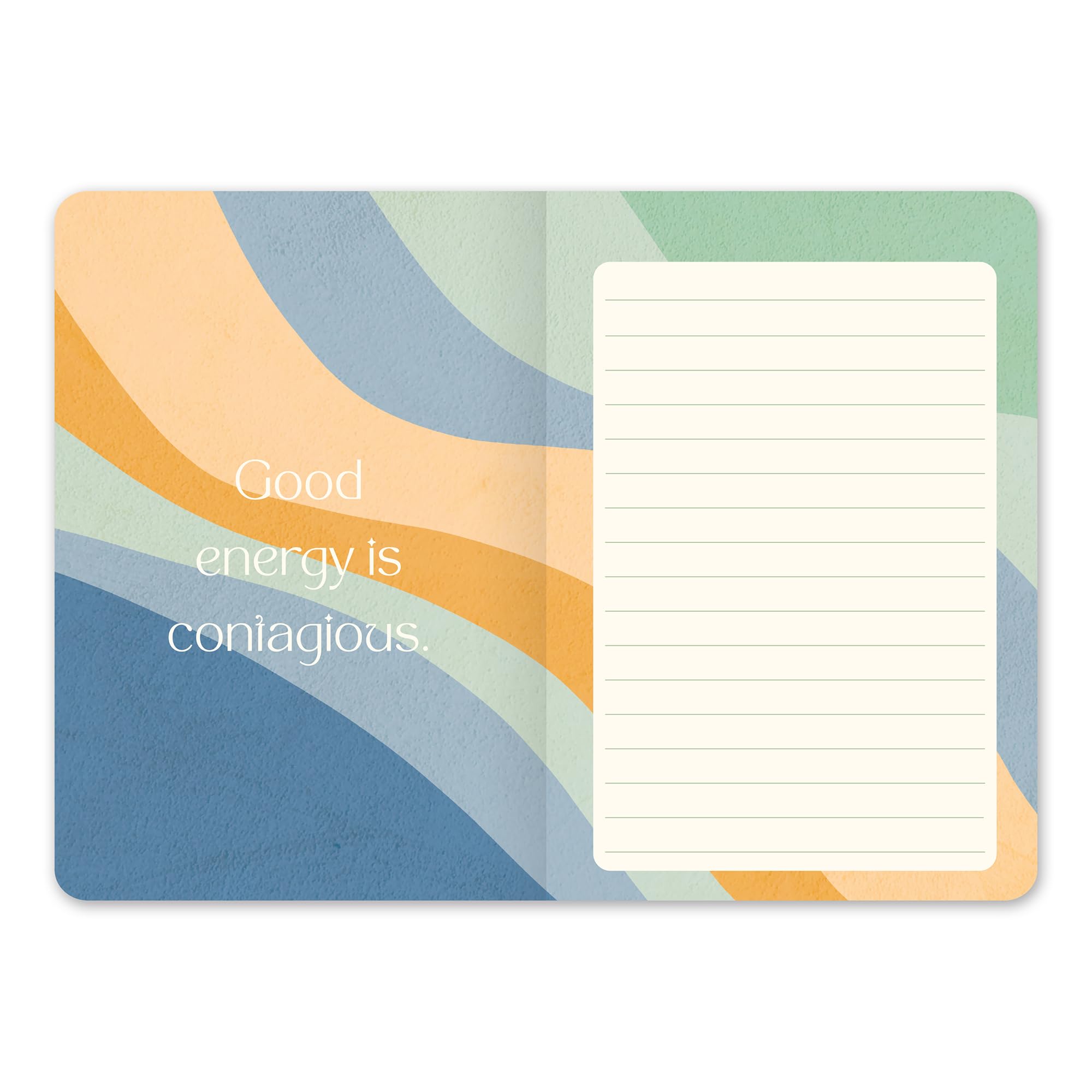 Orange Circle Studio Planner 2024, Weekly & Monthly Calendar, To Do List Notepad, Appointment Book, Budget & Goal Tracker, Small Pocket 17-Month Agenda for School/Work, Rainbow Waves