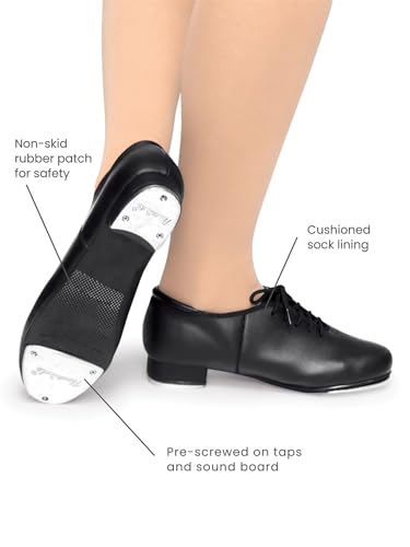 Theatricals Adult Lace-Up Tap Shoes Black 08.0M T9500