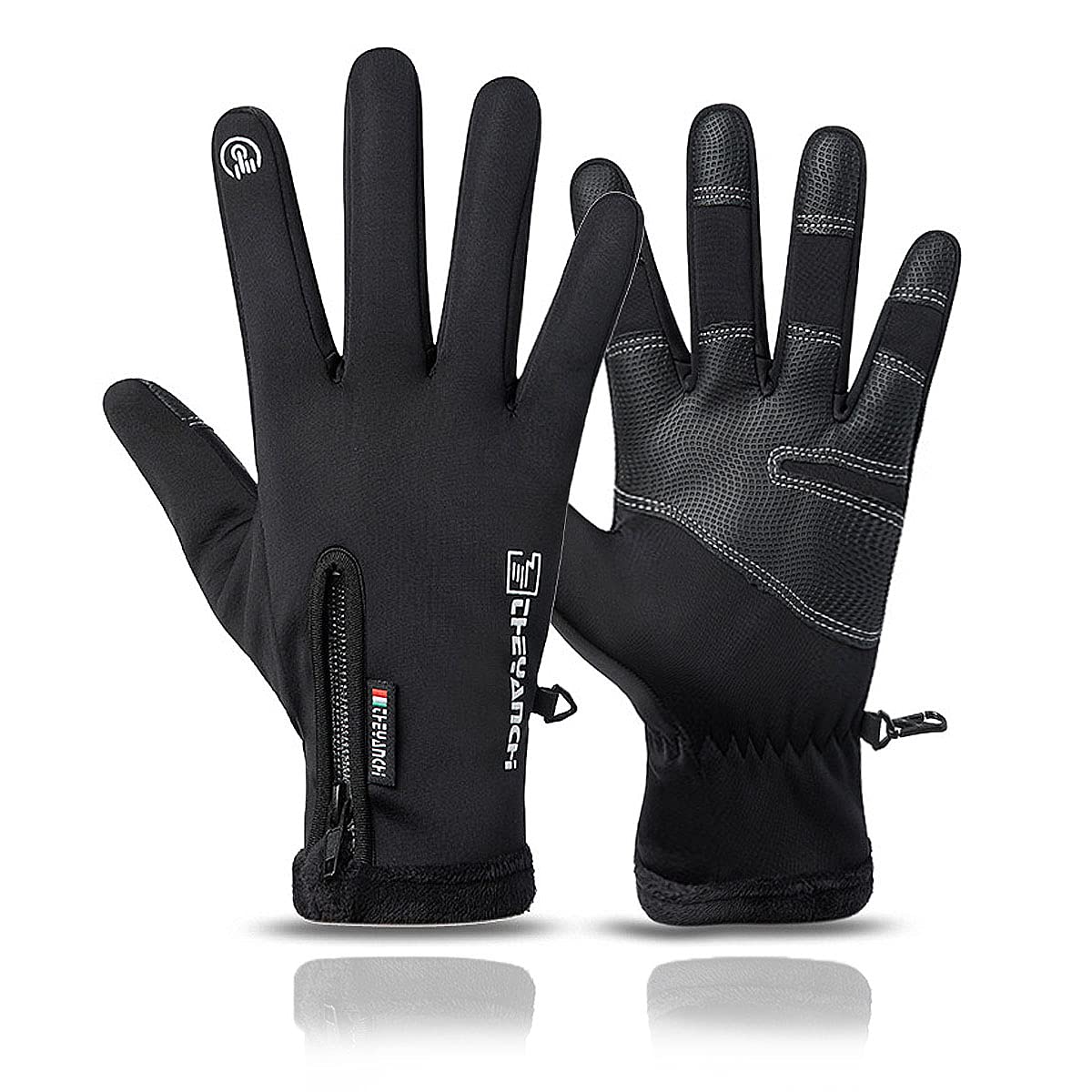 Weitars Winter Warm Gloves for Men Women Touchscreen Waterproof Thermal Snow Gloves for Cycling Hiking (L)