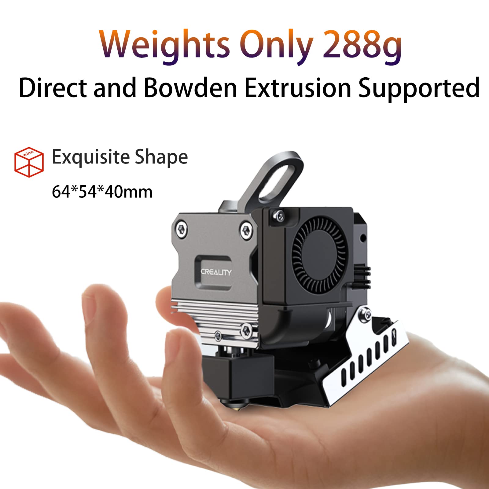 Official Creality Sprite Direct Drive Extruder Pro, All Metal Direct Replace Extruder for Ender 3 S1 3D Printer, 300℃ High Temperature, Support BL Touch/CR Touch (No Cable)