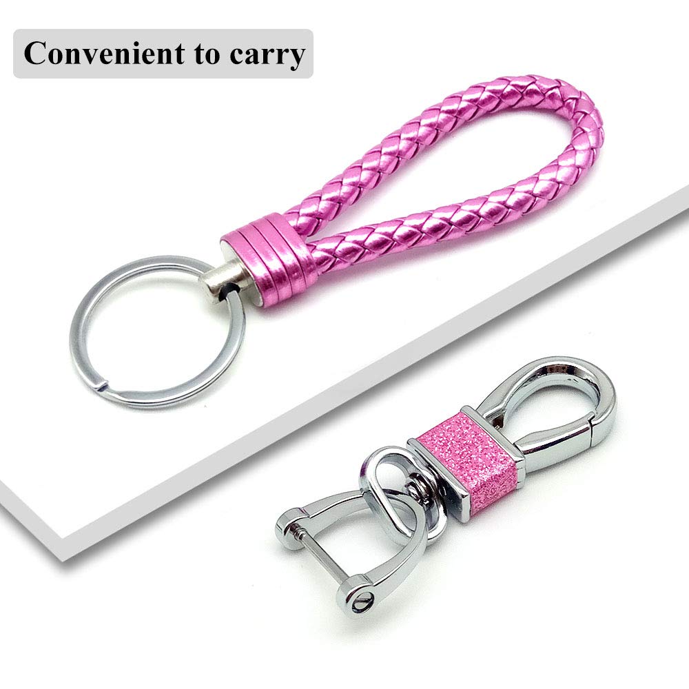 Senauto Quicksand Full Protect Key Fob Cover for Honda Civic Accord CRV HRV Pilot Odyssey (Pink)