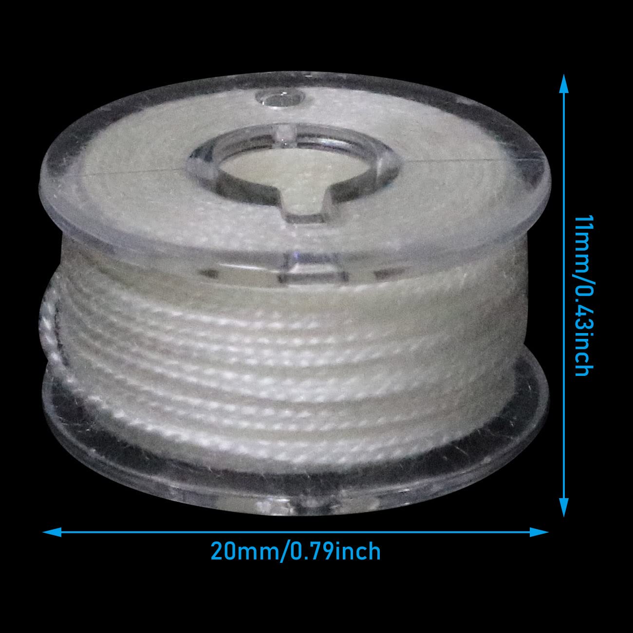 WHYHKJ 2PCS Braided Line, Fishing Line, Fishing Line Water Soluble PVA White Bait Line Funnel System Fishing String Tape Tool Accessory