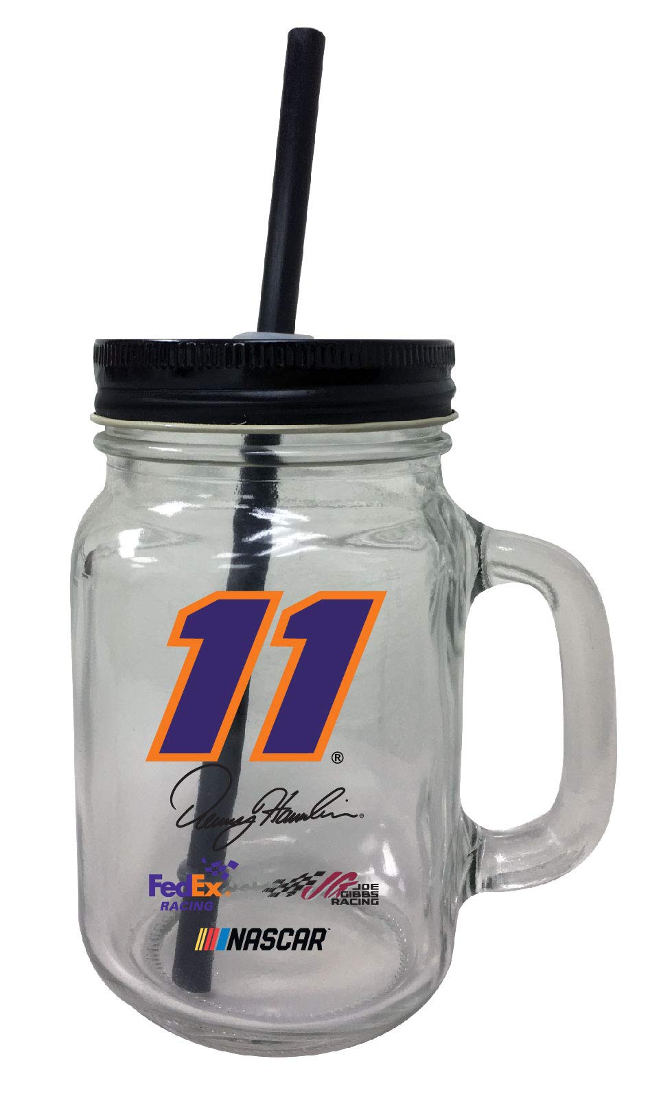 Officially Licensed NASCAR Denny Hamlin #11 Jar Tumbler New for 2020
