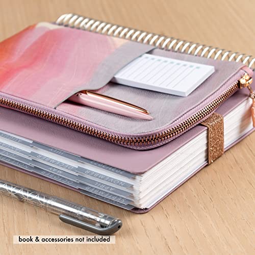 Ultimate Planny Pack - Brushstrokes. Planner Accessory Pouch. Inside Pockets & Extended Metal Zipper. Elastic Band to Secure Around Planner/Notebook. Vegan Leather Organizer Case by Erin Condren.