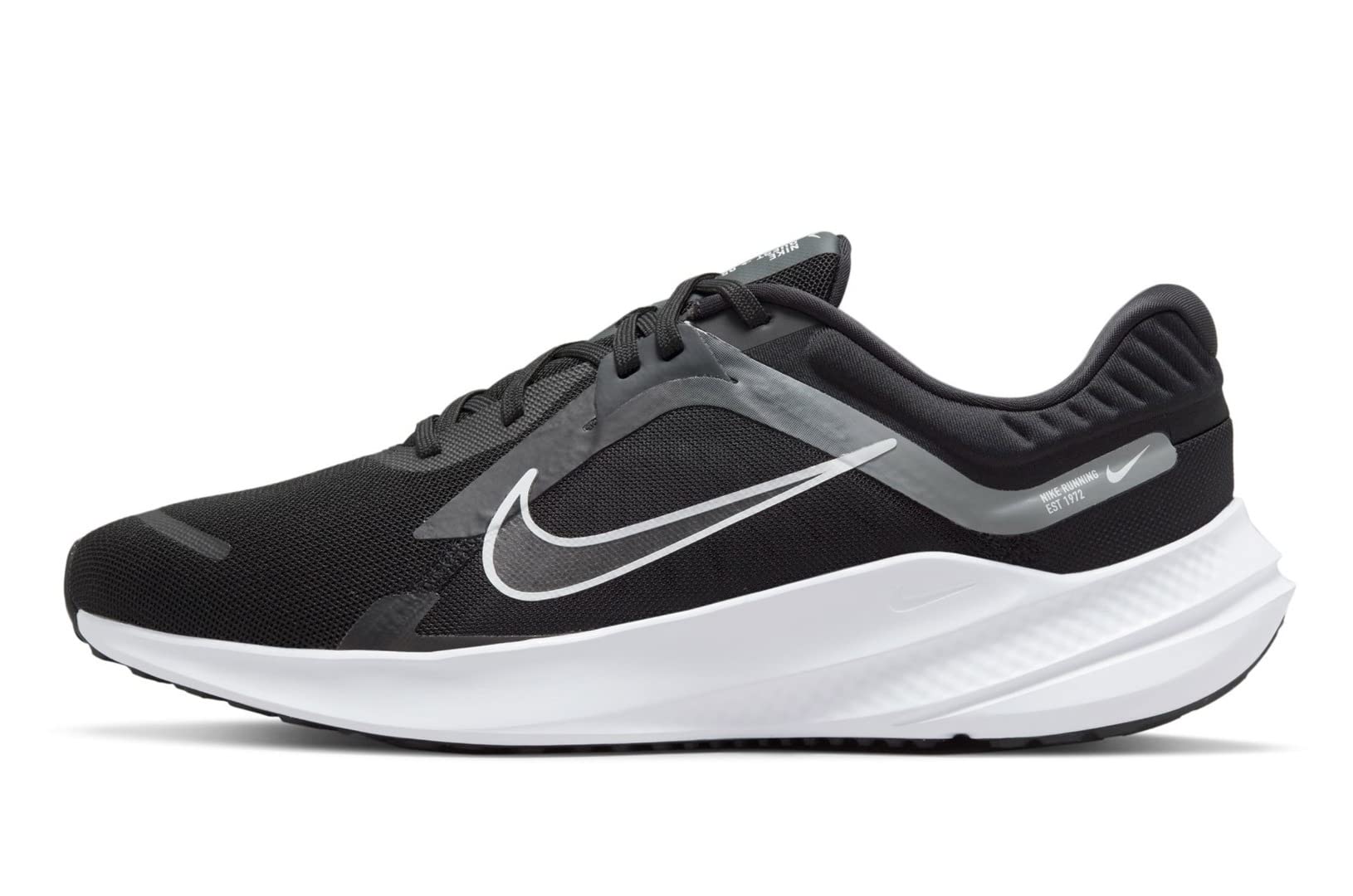 Nike "Quest 5" Men's Road Running Shoes (DD0204-001) Black/White, Size: 13