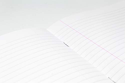 Silvine Tough Shell A4 Exercise Book, 80 Pages 8mm Feint & Margin. Purple Laminated Cover [Pack of 50]