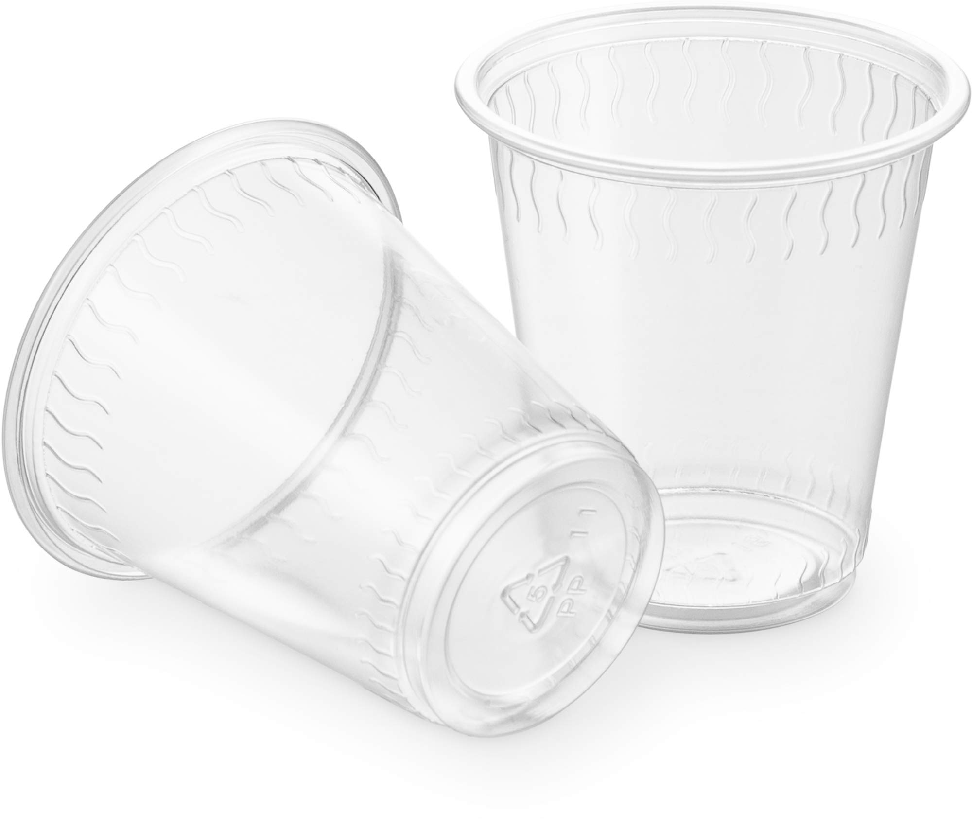 PLASTICPRO 3 oz Disposable Plasic Clear Drinking Cups [100 Count]