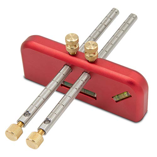 Zeglavi Adjustable Marking Gauge Woodworking Scriber Mortise Gauge Aluminum Alloy DIY Draw Line Metal Ceramic Wood Scribing Tools for Carpenter
