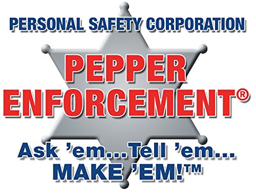 Pepper Enforcement PE1110PF-FT Foam Pepper Spray - 4 oz. Canister - Maximum Strength 10% OC Formula - Emergency Self Defense Personal Protection & Home Safety Black