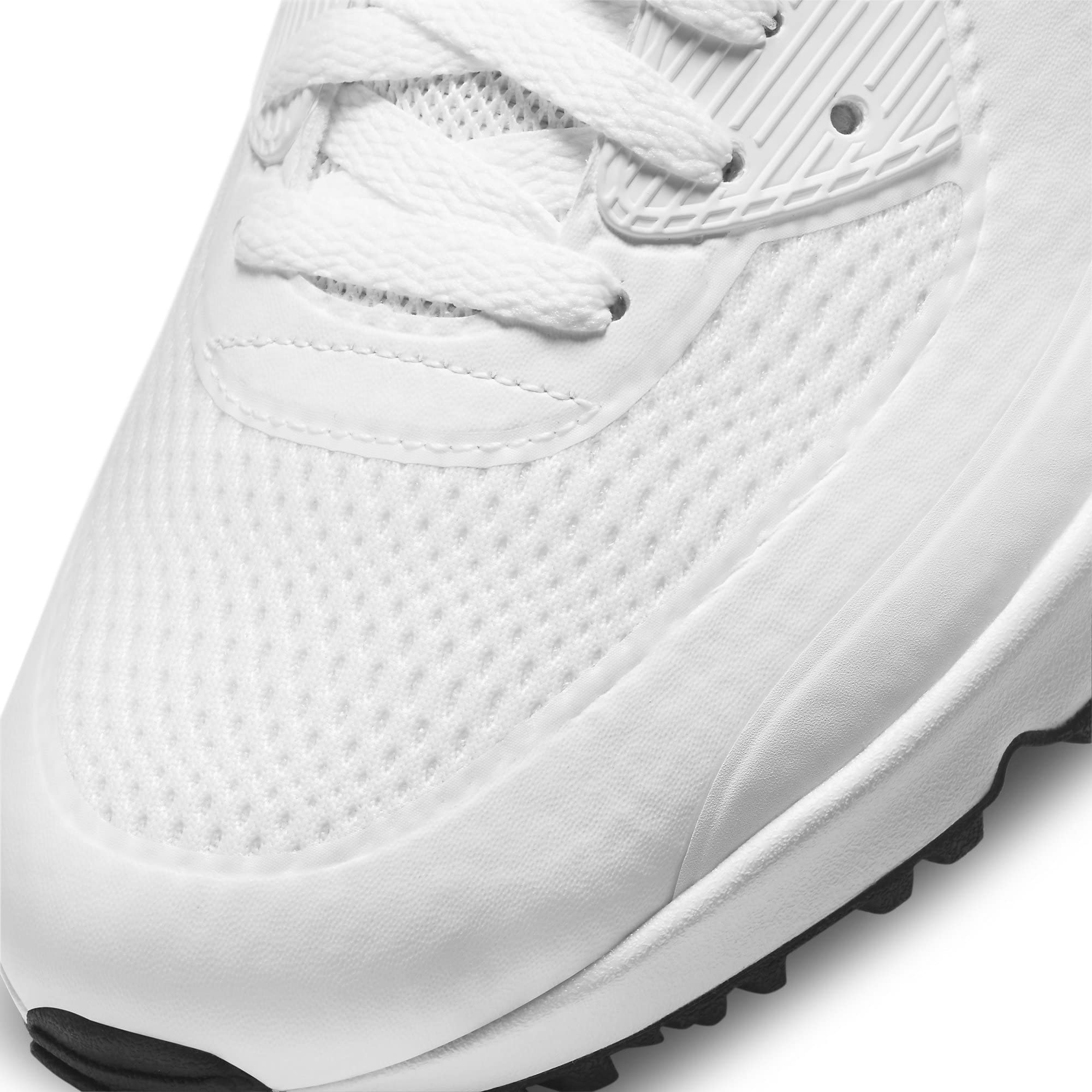 Nike Men's Air Max 90 G Spikeless Golf Shoes, White/Black, 12