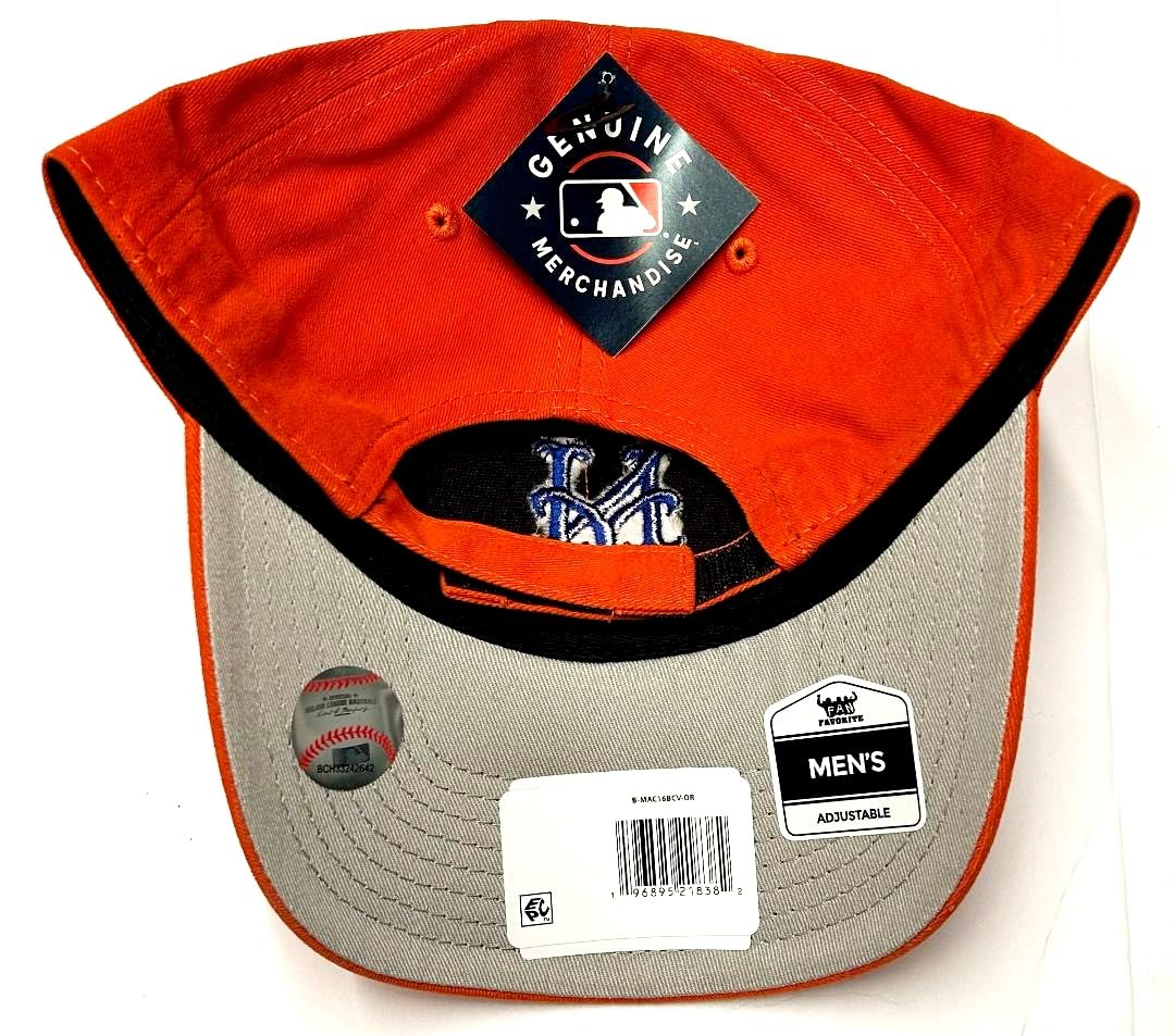New York Mets MVP Basic Orange Hat Cap Adult Men's Adjustable