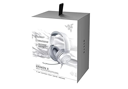 Razer Kraken X - Multi-Platform Wired Gaming Headset (Bendable Cardiod Microphone, Custom-Tuned 40mm Drivers, 3.5mm Connection, Oval Ear Cushions, Adjustable Headband) Mercury