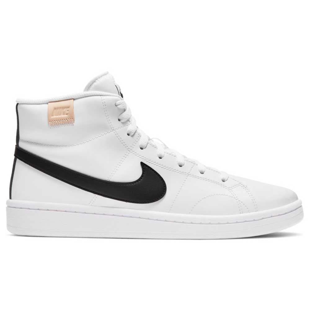 NIKE Men's Court Royale 2 mid Running Shoe, White Black White Onyx, 13 Narrow