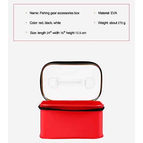 WDBBY Tackle Boxes for Fishing Portable Toolbox Fishing Gear EVA Storage Box River Transparent Cover Accessories Storage Bucket