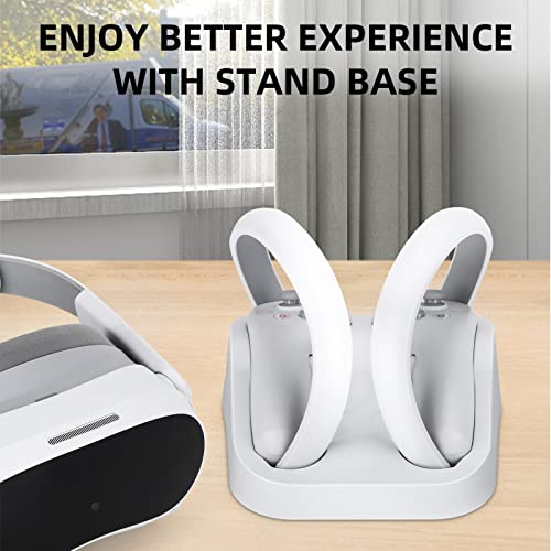 warkul Gamepad Display Stand Stable Base Anti-Slip Tight Fit Keep Neat VR Handle Display Desktop Storage Stand for PICO 4 Gamepad