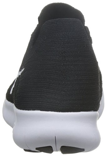 Nike Women's Free Running Motion Flyknit Shoes, Black/White - 8.5 B(M) US