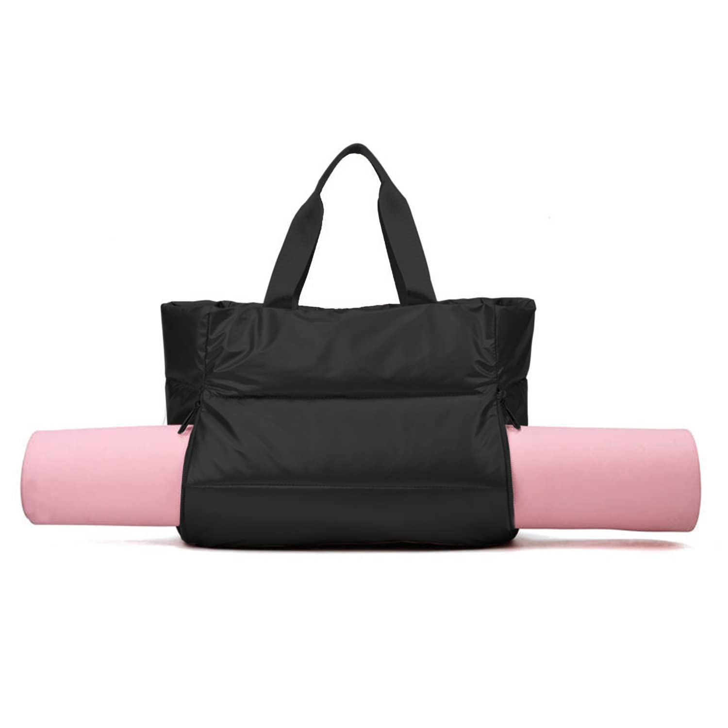 sweet dreams Womens Puffer Tote Bag–Fashion Utility Weekender–Extra Large Black