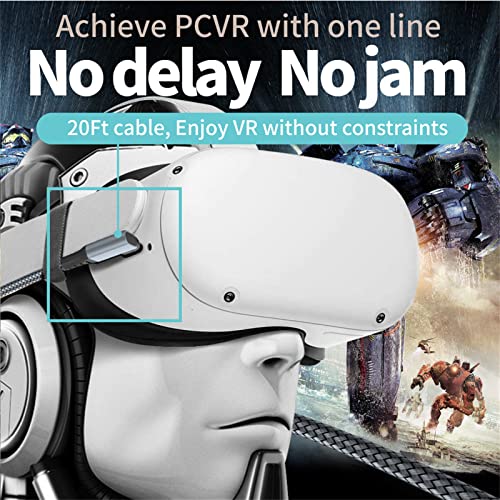 USB3.0 To USB Type C 5m/16FT 90 Degree Cable With 5Gbps Fast Data Transfer USB C Charging Cable For Oculus Quest 1/2, Gaming PC