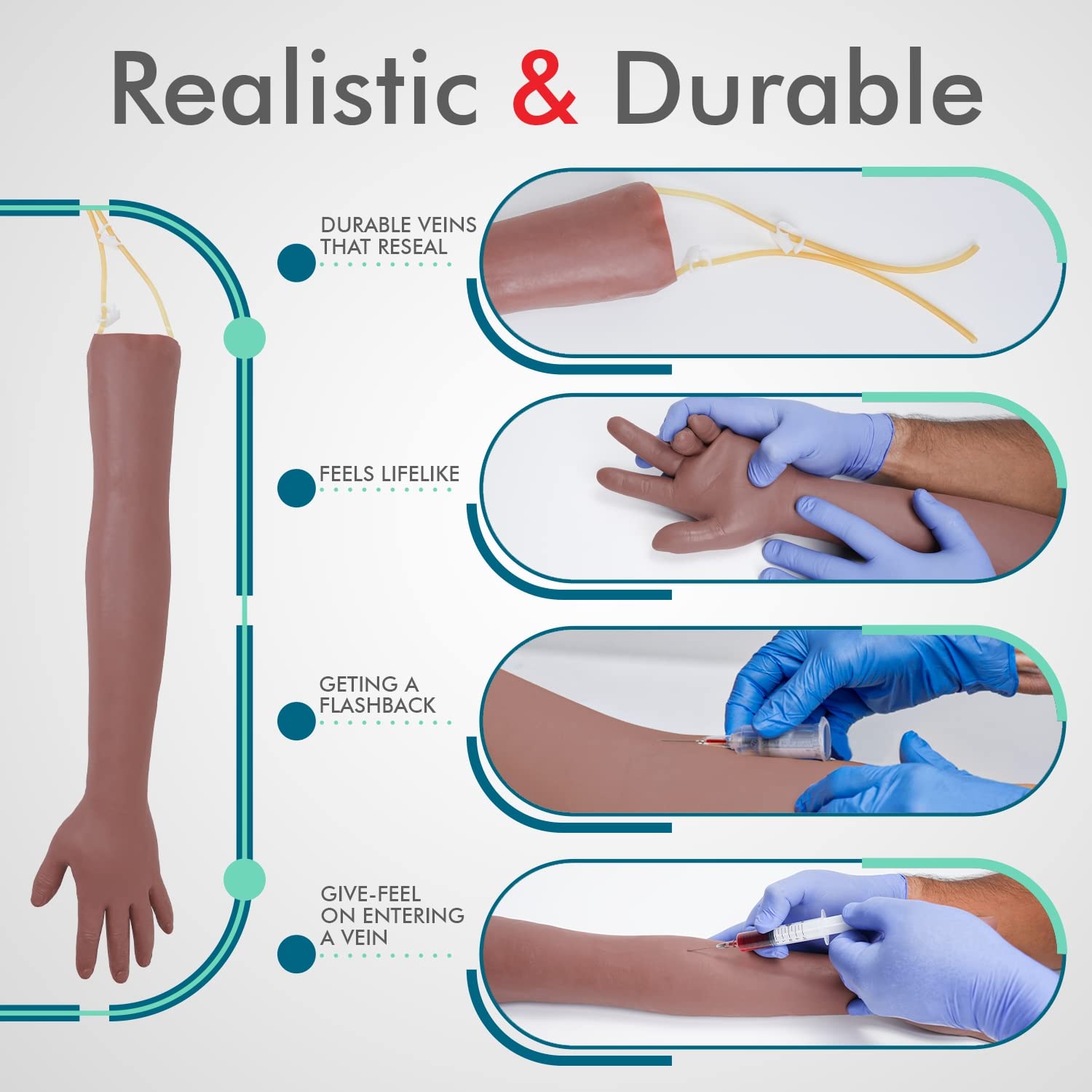 Phlebotomy Practice Kit for Nurses, Phlebotomists, & Medical Professionals - Practice & Perfect Venipuncture & IV Skills Before Working On Real People. Phlebotomy Gifts. The Apprentice Doctor
