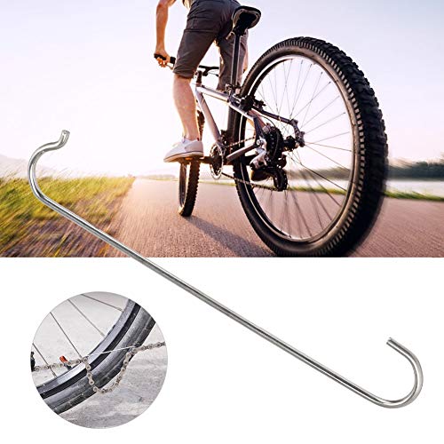 Vakitar 10Pcs Bike Stainless Steel Chain Hooks Connecting Repairing Tool for Mountain Road