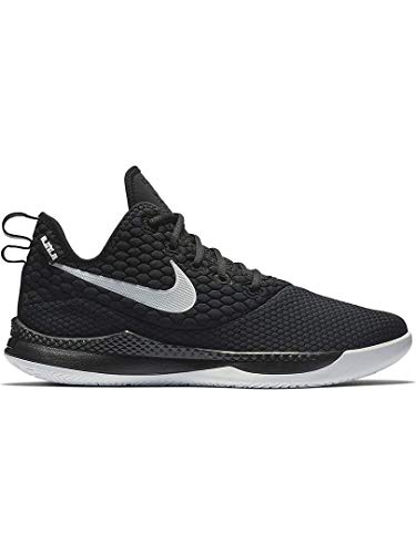 Nike Men's Lebron Witness III Basketball Shoe Black/White/Cool Grey Size 13 M US