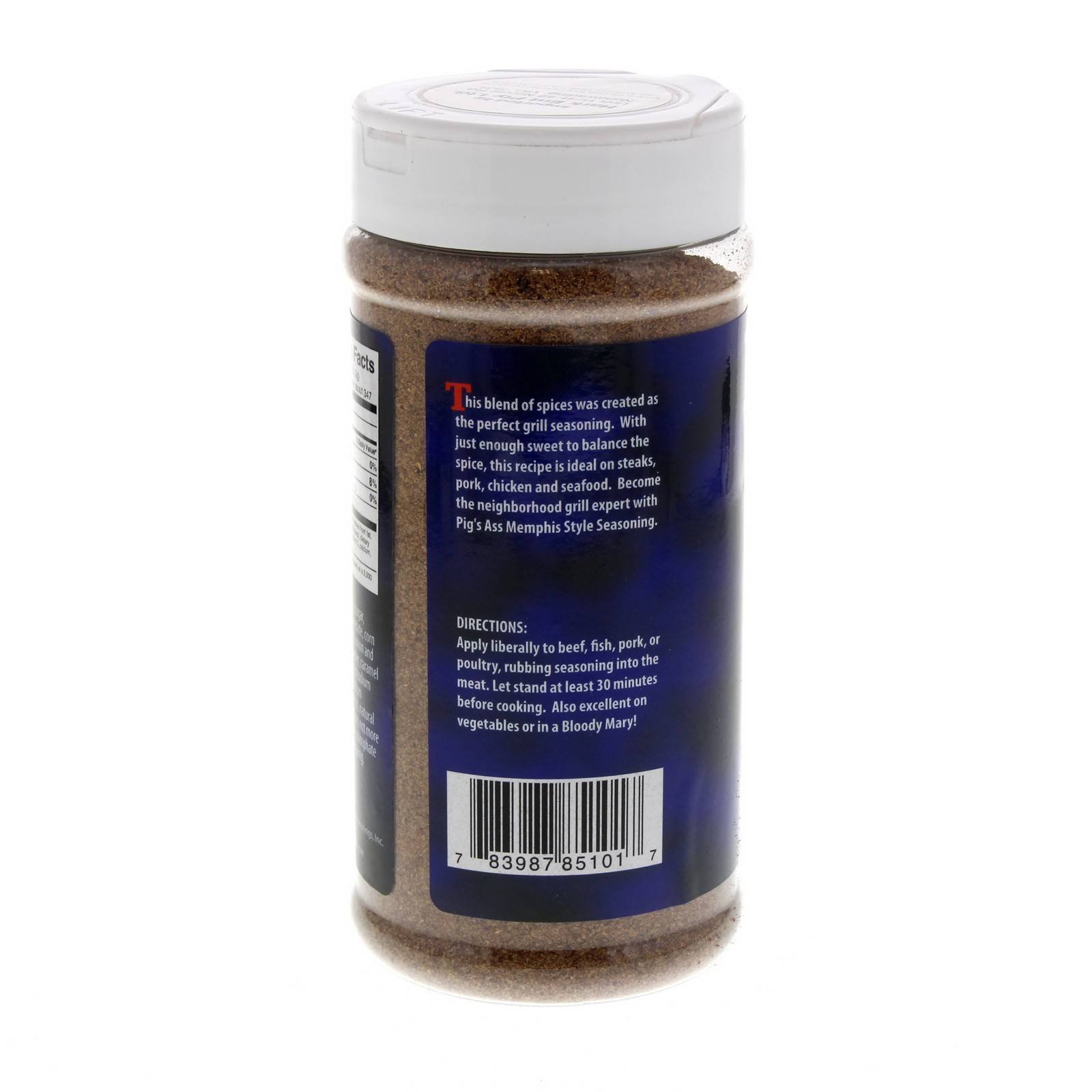 Pig's Ass Rub Memphis Style BBQ Seasoning 12.25 ounce Bottle