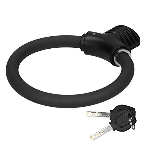 Vakitar Mini Lock AntiTheft Bike Cable Lock Reflective Zinc Alloy (Frosted Black)