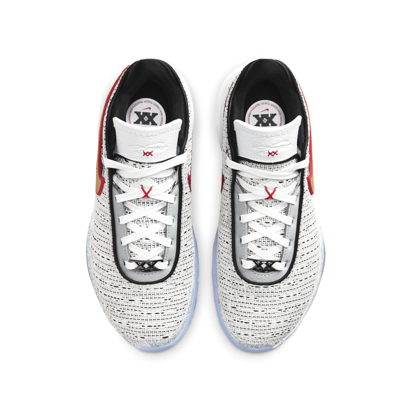 Nike Big Kid's Lebron XX White/Metallic Gold-Black (DQ8651 100) - 4