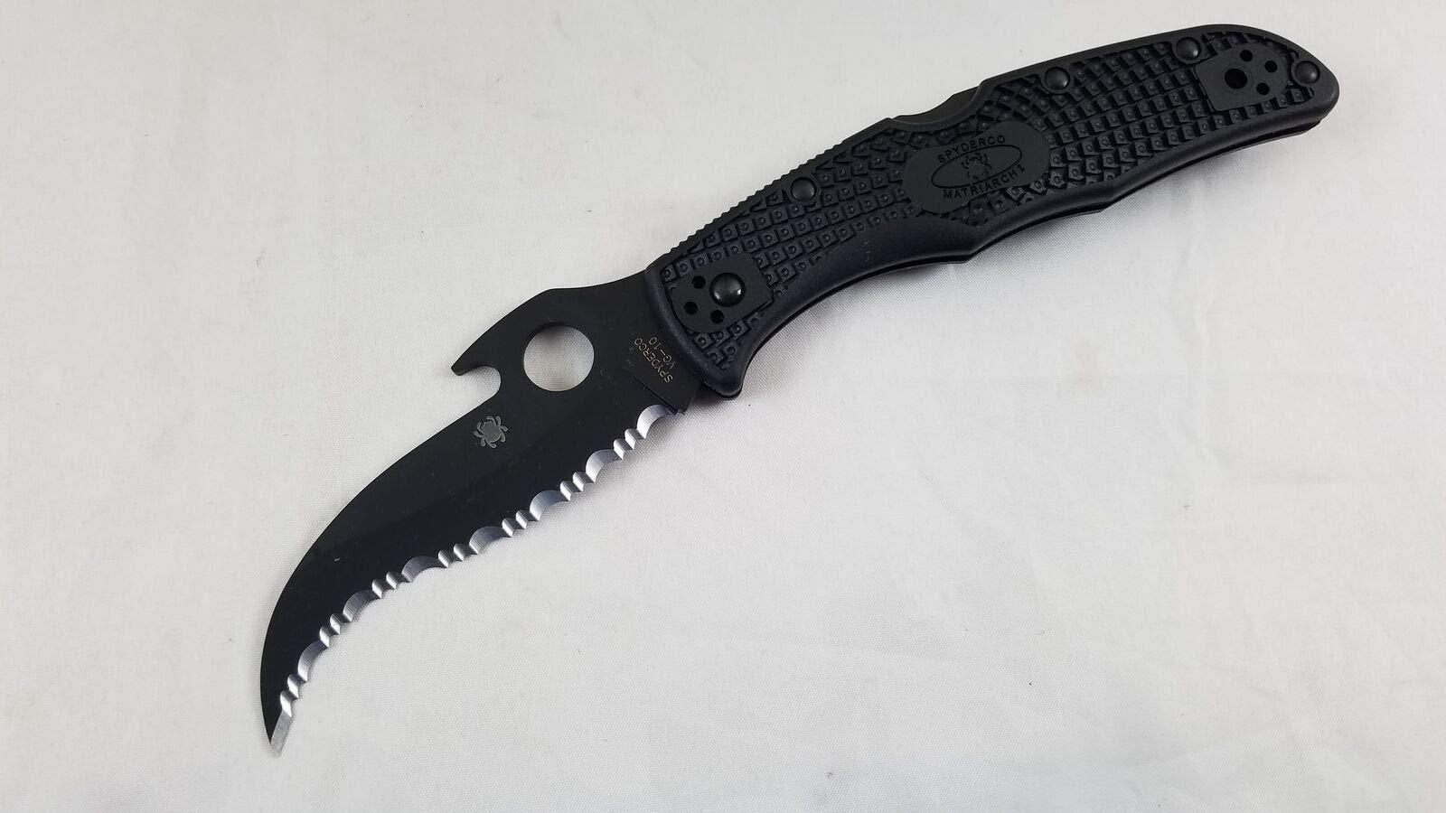 PIÑATAS OLE Matriarch 2 Lockback Folding Blade Black Handle Knife 12SBBK2W 716104010141