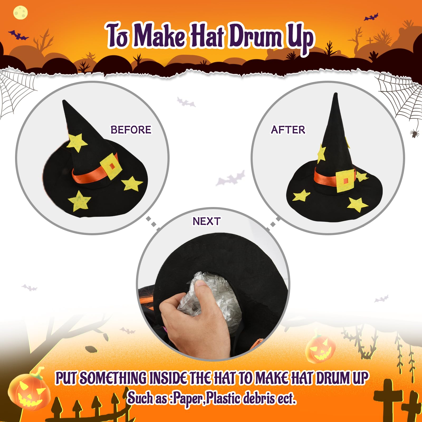 SHAVINGFUN Crashing Witch Halloween Outdoor Decoration-Flying Crashed Witches,Crashing Witch into Tree Halloween,Flying Witch Decor for Front Yard, Tree, Porch, Outdoor Lawn