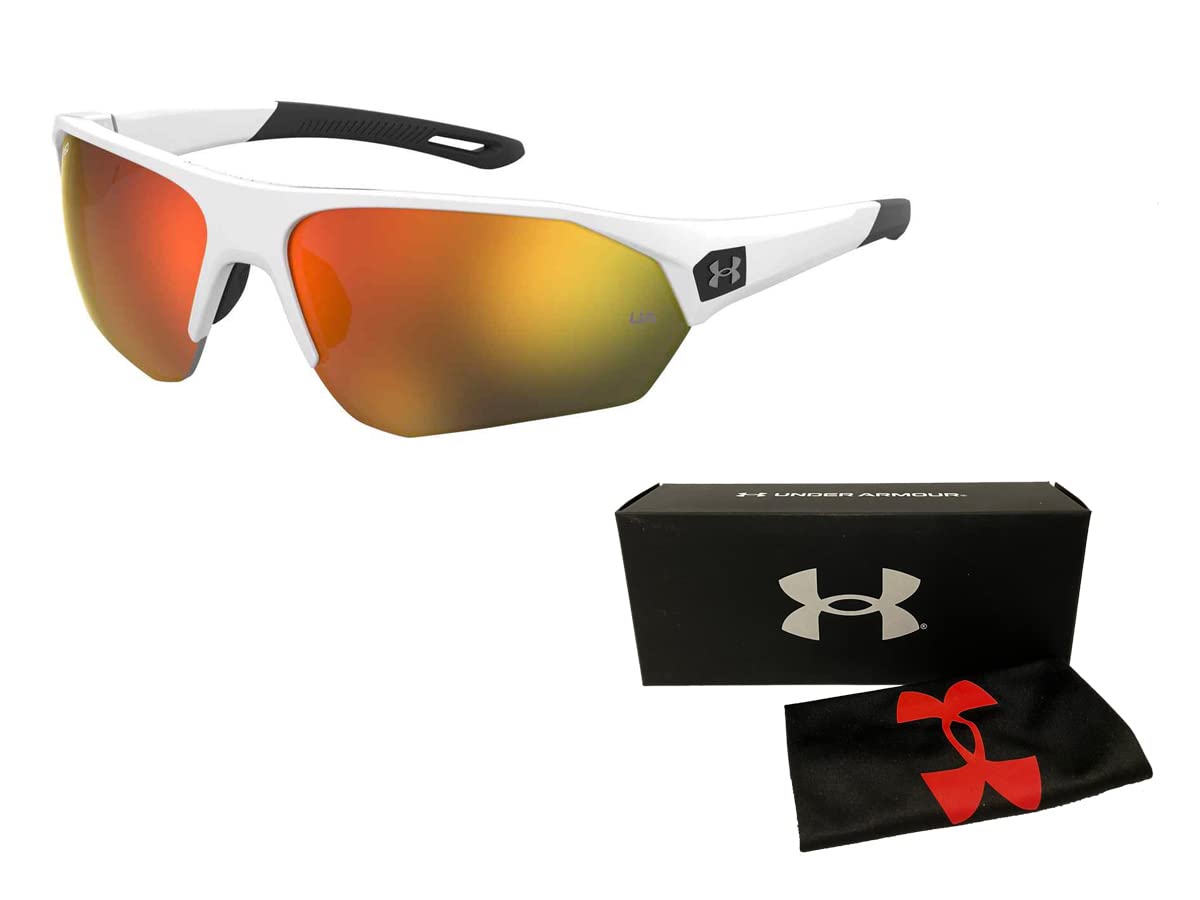 Under Armour UA0001 Playmaker 0003/KA 72MM Matte Black/Gray Olephbic Wrap Around Sunglasses for Men + BUNDLE with Designer iWear Eyewear Kit