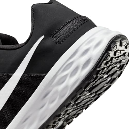 Nike Men's Revolution 6 FlyEase Next Nature Easy-On-and-Off Road Running Shoes (9.5, Black/Iron Grey/White)